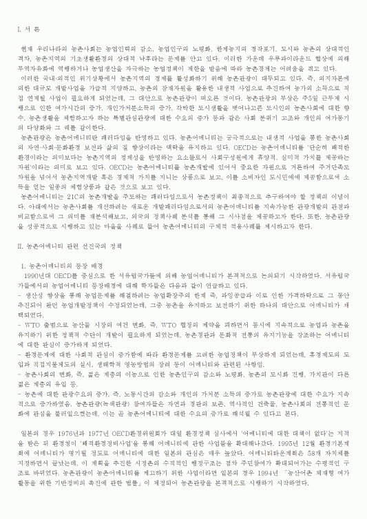 일본의 농촌정책