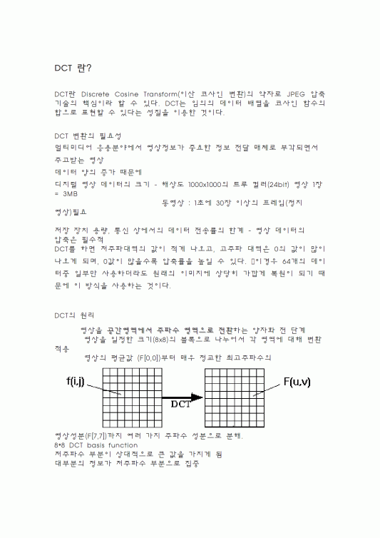 이산 코사인 변환