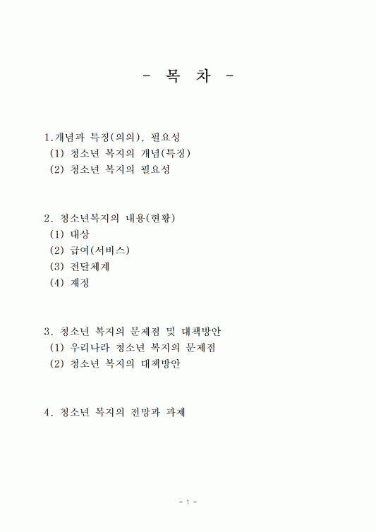 [분석/조사] 청소년복지