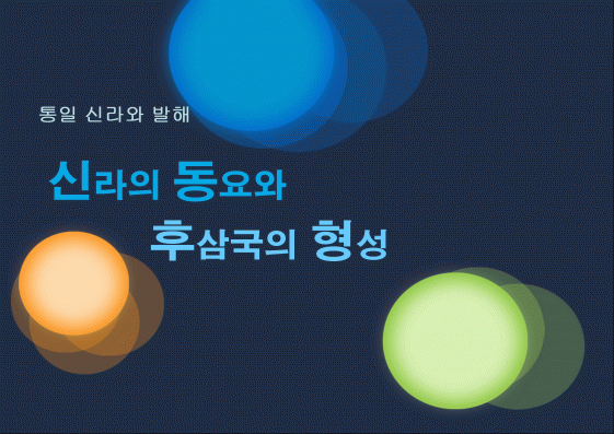신라의 동요와 후삼국의 형성