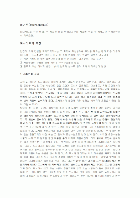 도시열섬및 도시미기후
