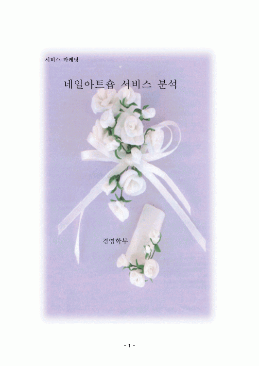 [서비스마케팅]네일아트숍 활성화를 위한 서비스마케팅 분석