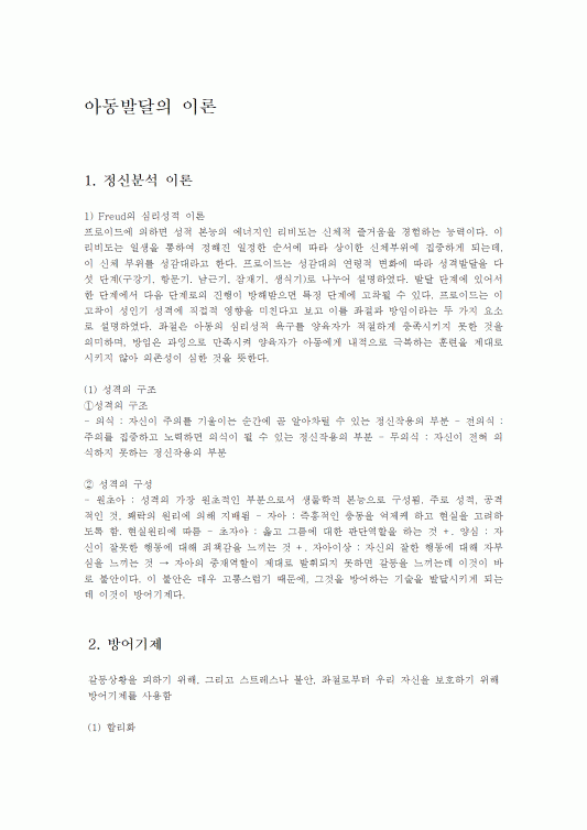 아동발달의 이론fp