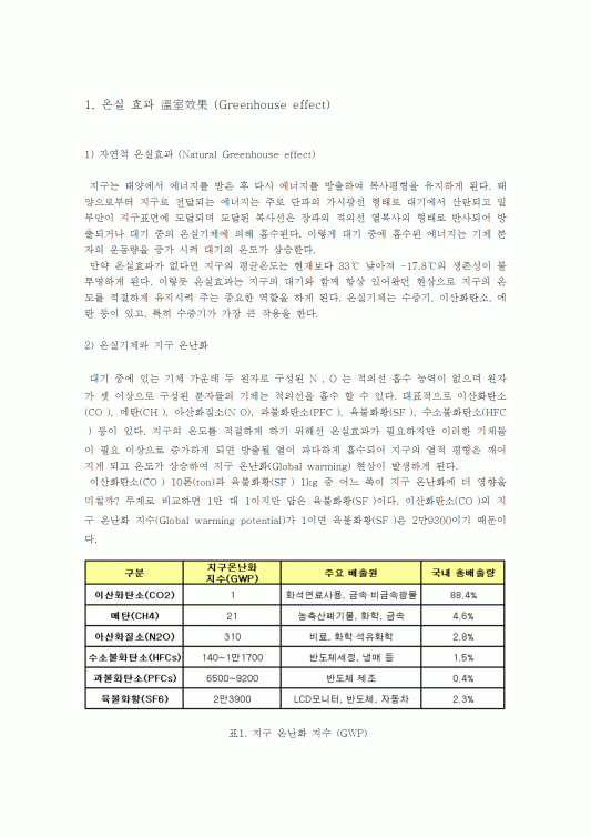 온실효과의 영향