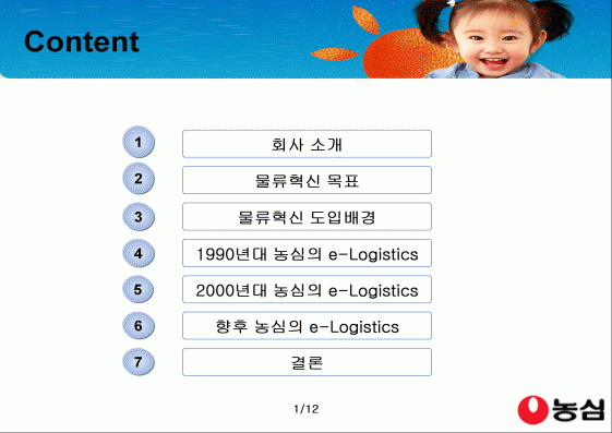 농심의물류혁신사례