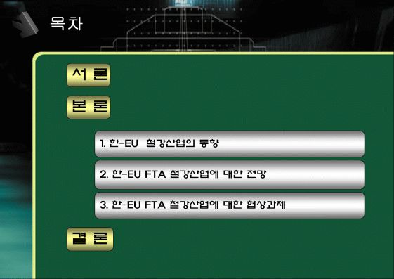 한EU FTA체결이 철강산업에 미치는 영향