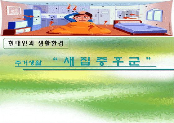 새집증후군 문제의 원인과 대책