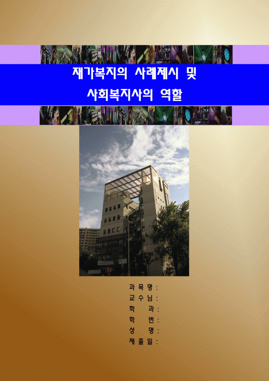 레포트_사회복지(재가복지의 사례제시 및 사회복지사의 역할)