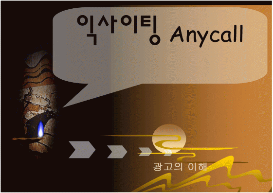 익사이팅 애니콜 광고분석