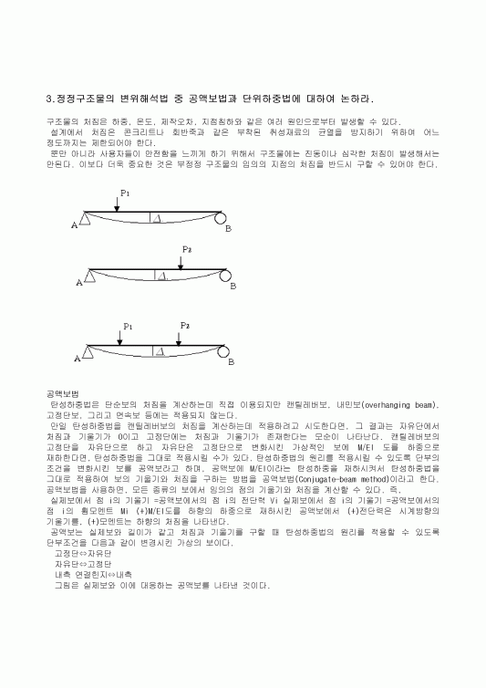 정정구조물의해석