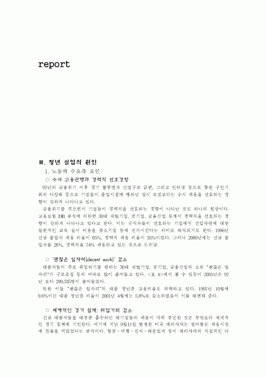 [노동경제학] 청년실업
