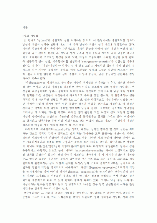 시대별 여성상의 변화