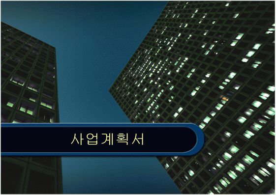 (파워포인트) 사업계획서 양식