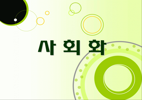 사회화에 대하여