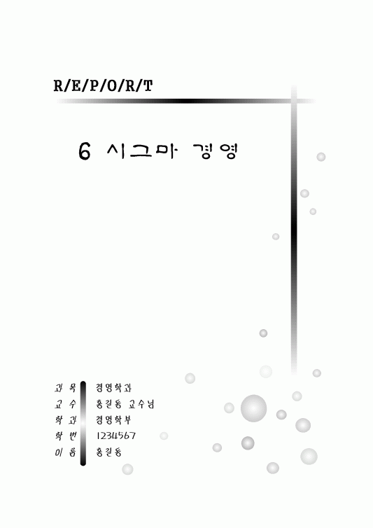 6시그마 경영의 정의 및 사례