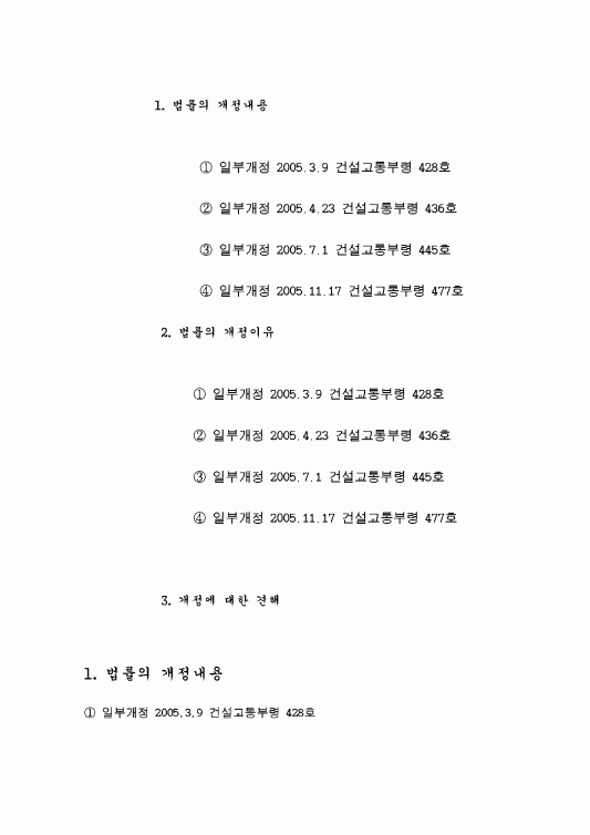 주택공급개정에 관한 나의 견해