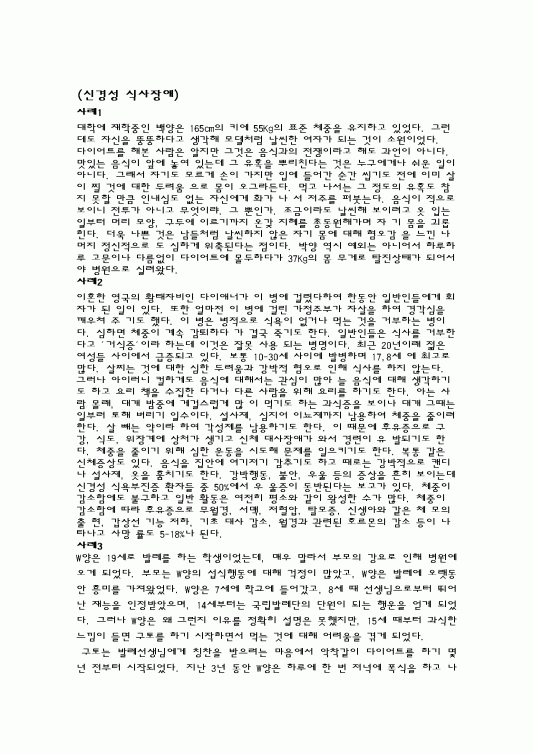 신경성 식사장애