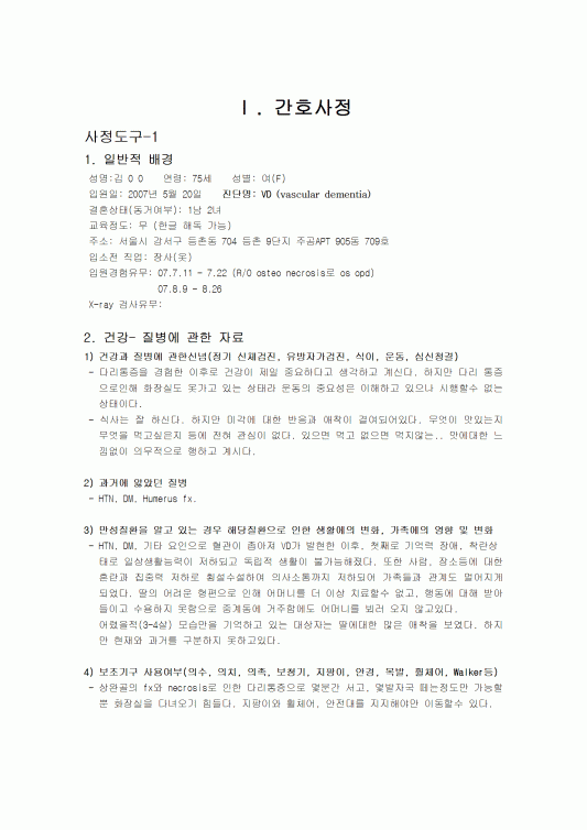 노인간호사정