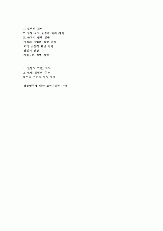 한국의 웰빙 열풍