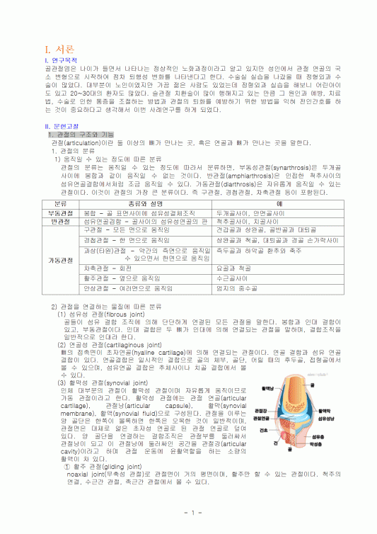 골관절염사례연구