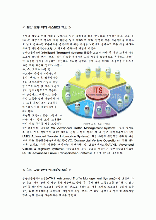 첨단 교통 제어 시스템의 개요