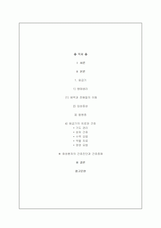 화상의 응급기, 화상