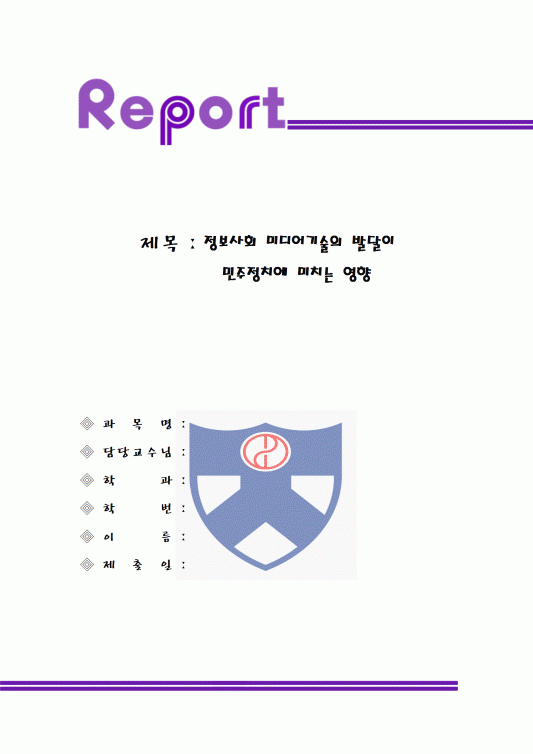 미디어 기술 발달과 민주정치