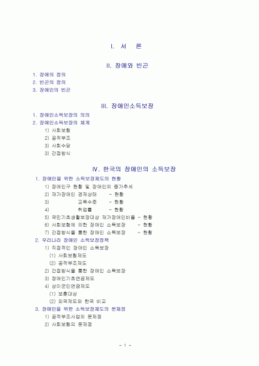 장애인소득보장