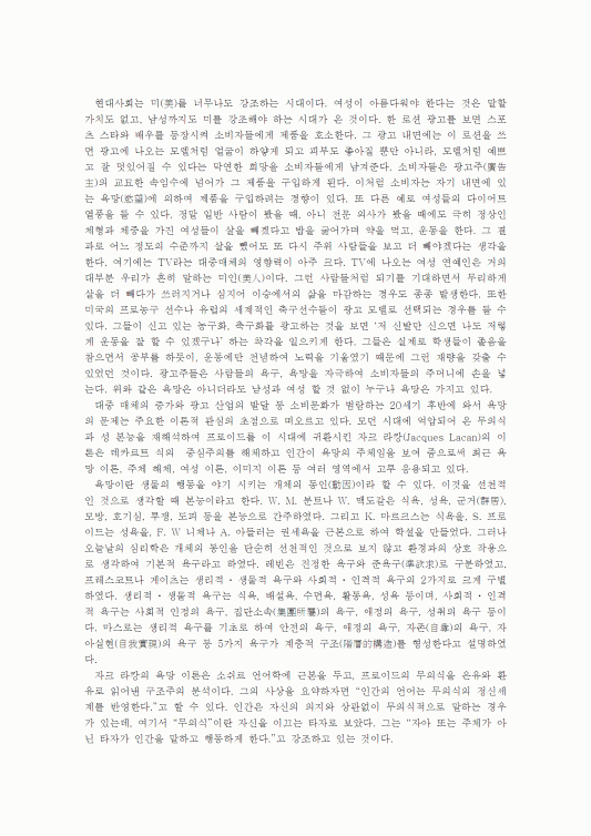 자크라캉의 이론으로 본 현대 문화 현상