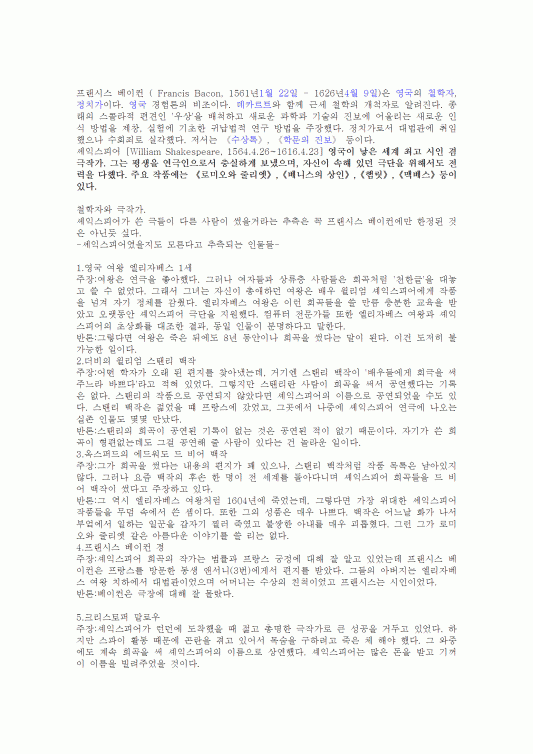 (독후감)셰익스피어는 없다