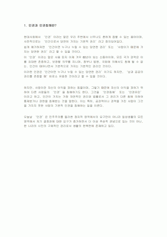 외국인 노동자 인권침해