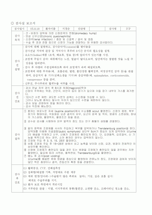 내과 케이스 스터디 CRF(Chronic Renal Failure)