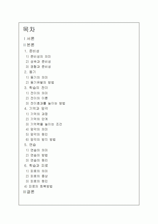 [교육심리학]학습의 조건