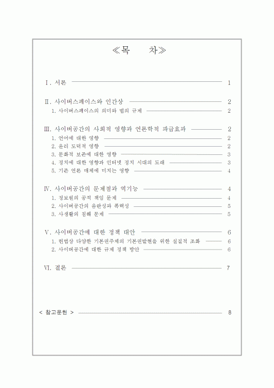 사이버 공간에 대한 법적 규제