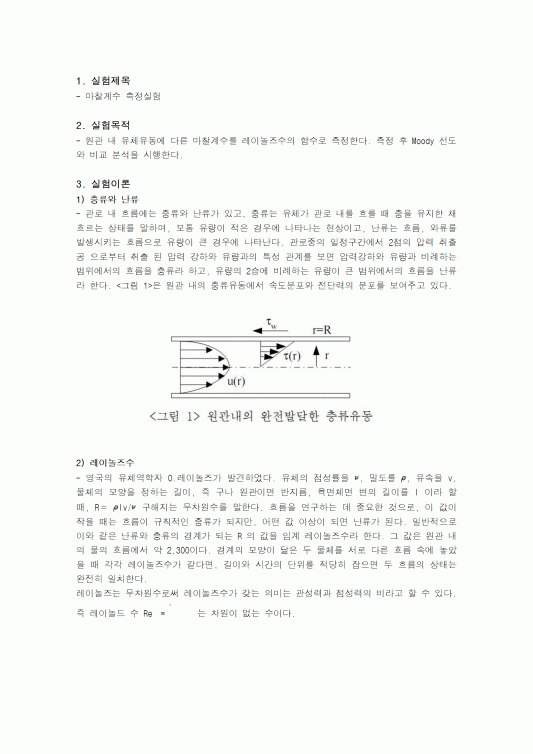 마찰계수측정실험