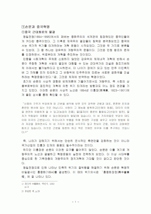 손문과 삼민주의