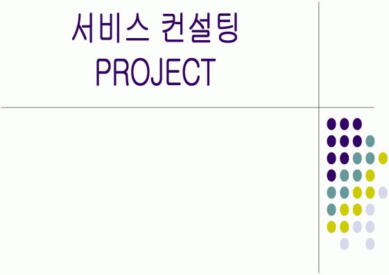 서비스 컨설팅 PROJECT