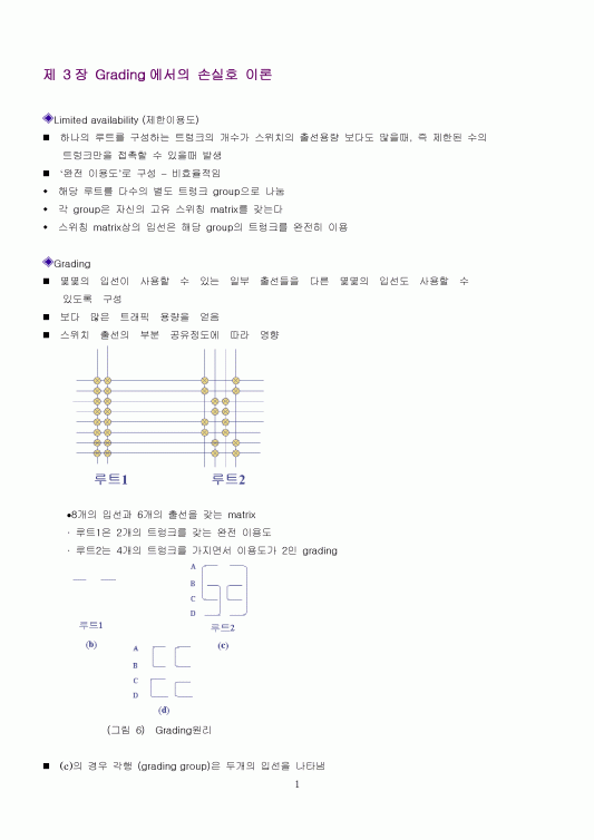 [컴퓨터공학]Grading에서의 손실호 이론(워드자료)