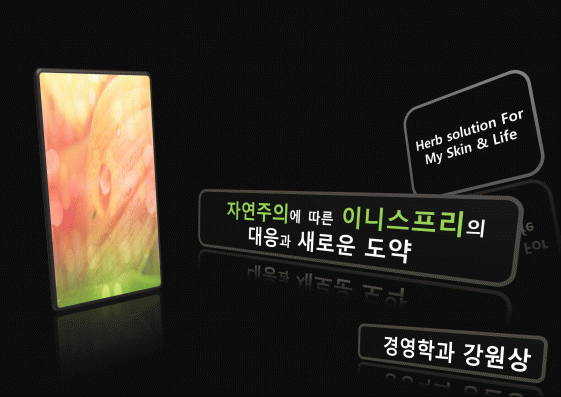 이니스프리분석과 신제품 방안