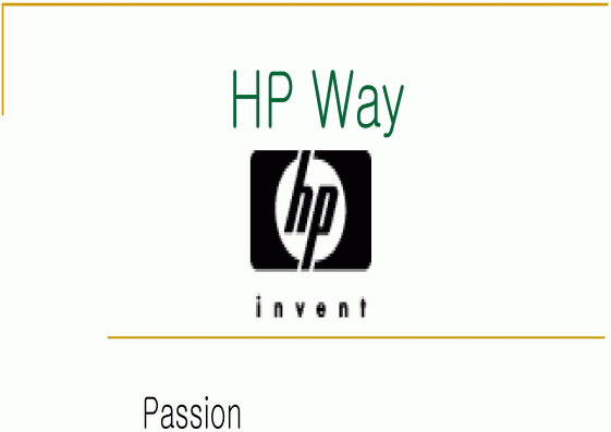 hp 사례분석 레포트 자료