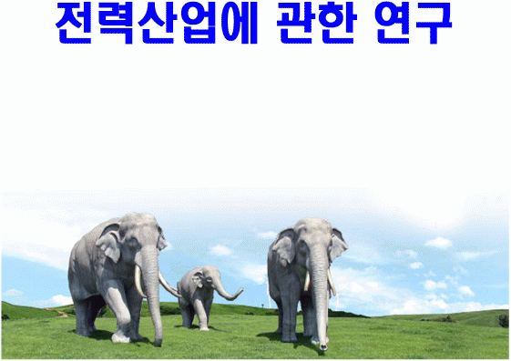 전력산업에 관한 연구