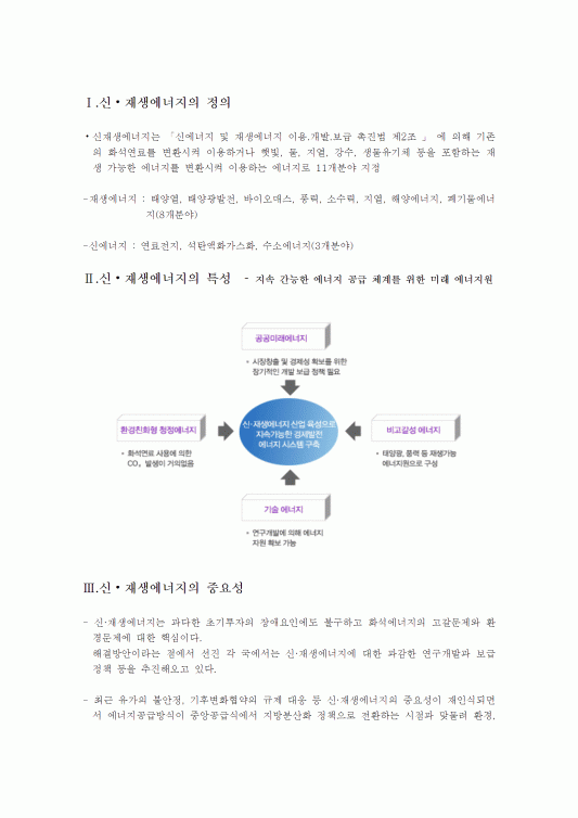 신재생에너지에 대해서