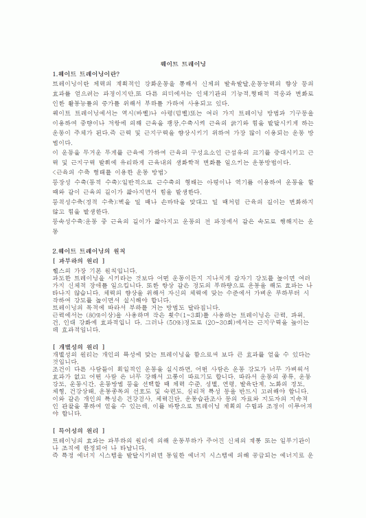 웨이트트레이닝