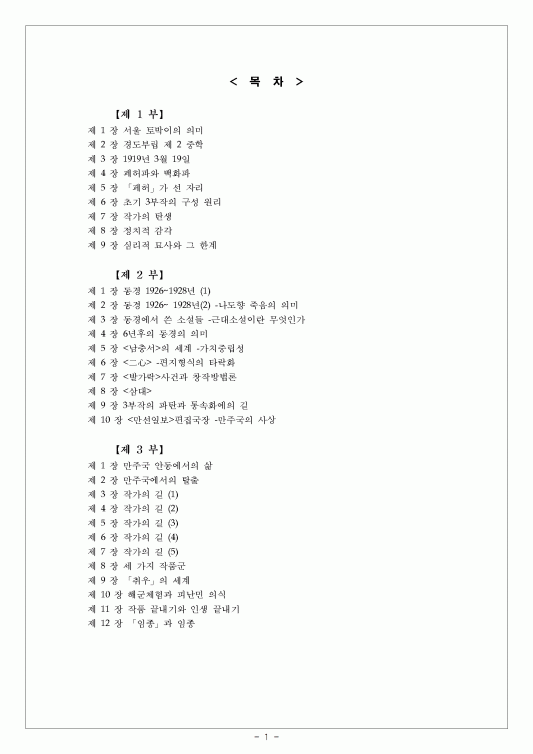 염상섭연구-요약정리자료