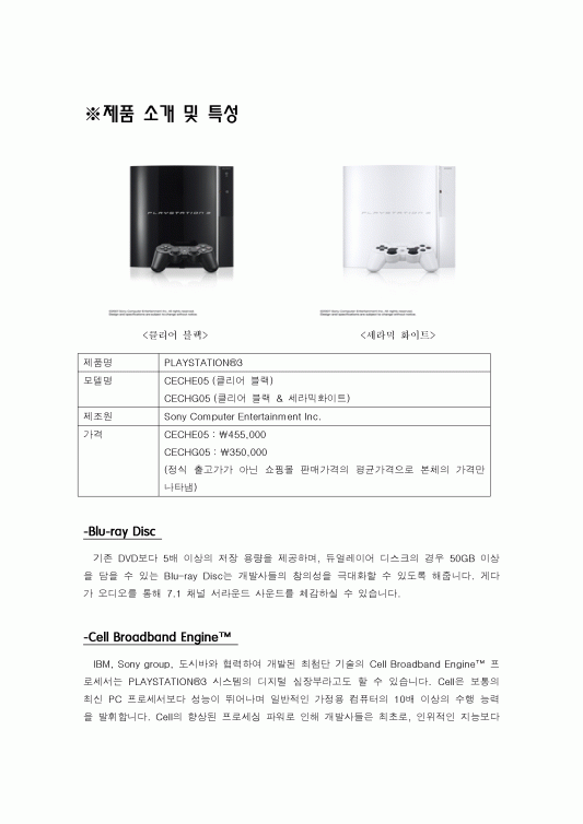 기업관점에서 본 playstation3 실패 사례에 대한 레포트