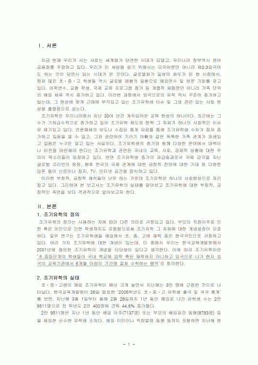 조기유학 조기유학 단점 조기유학 장점 조기유학을 가는 이유