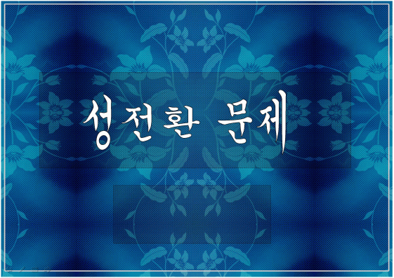 성전환 문제 조사 간단한 발표레포트