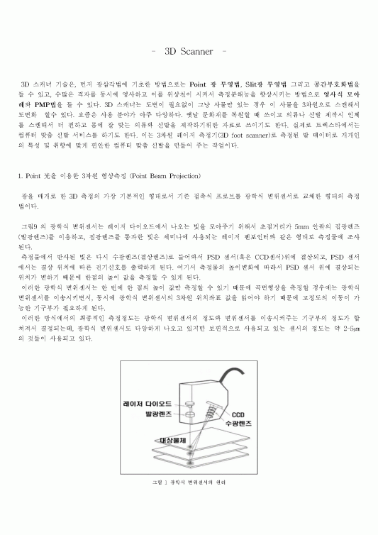 3D Scanner 레포트 자료