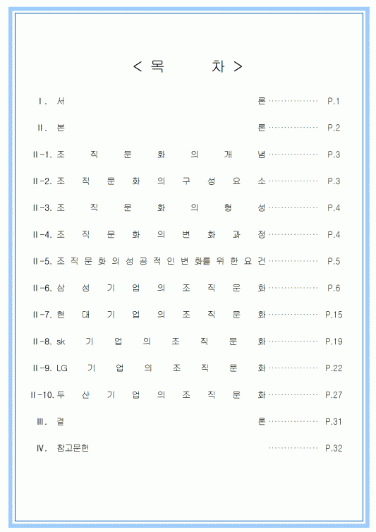 성공한 5대기업의 조사한 자료입니다.