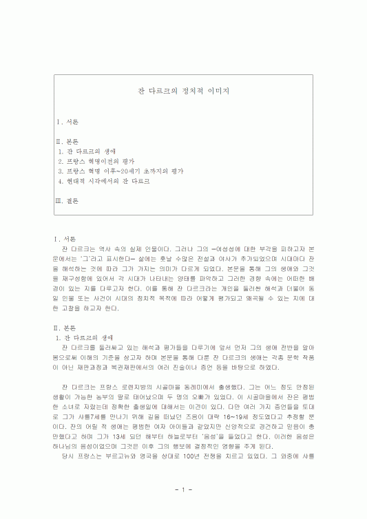 잔 다르크의 정치적 이미지
